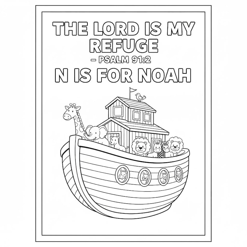 Christian Coloring Pages for Kids | A-Z Bible Verse Coloring Book ...
