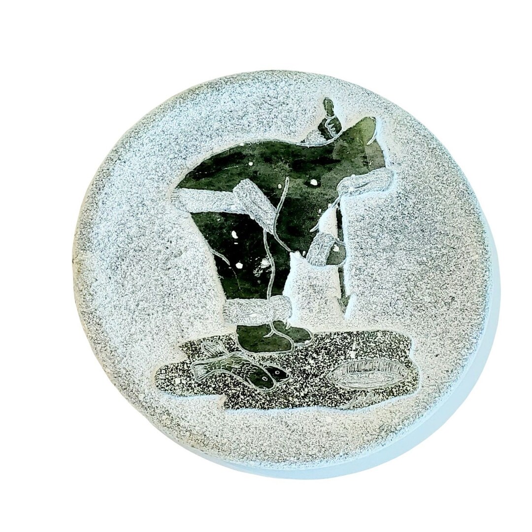 Siku Signed Soapstone Art, Inuit Etching, Eskimo Carving, Wall Decor - Etsy