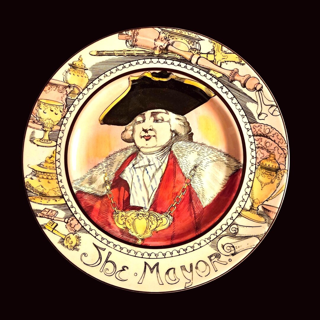 Vintage Royal Doulton Collectible Plate the Mayor Professional Series ...