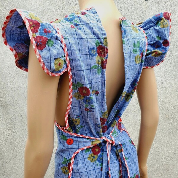 Blue Pinafore - Etsy