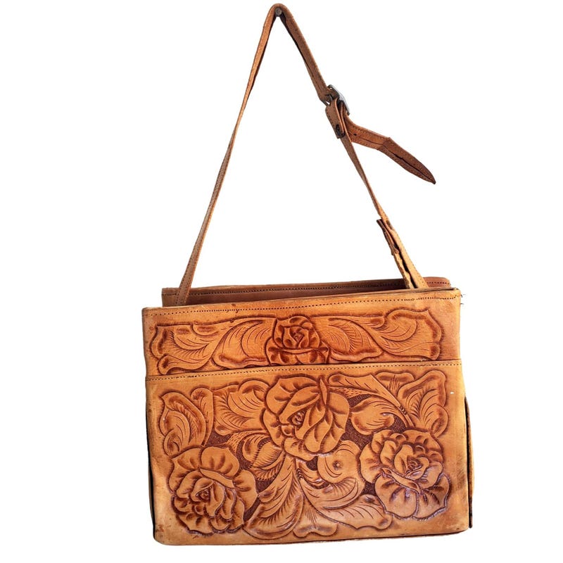 Tooled Leather Purse - Etsy