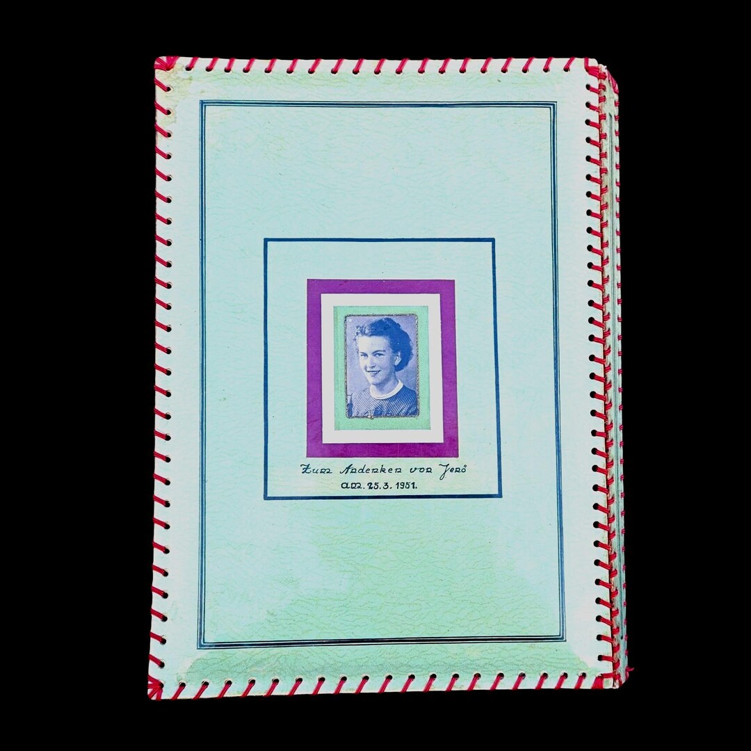 Vintage Mid Century Photo Album Folder German Hungarian Handmade - Etsy