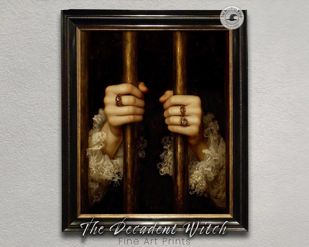 Victorian Prison Art Print | Dark Academia Wall Decor | Moody ...