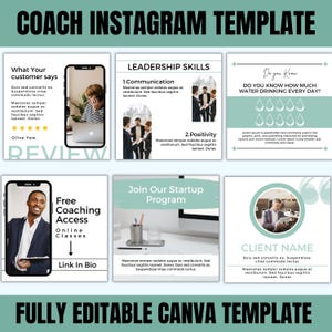 Coach Instagram Post Template for Business | Coaching Social | Social ...