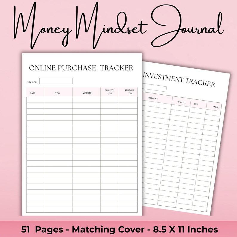 Money Mindset Journal || Digital Tracker || Mindset Tracker || Digital ...