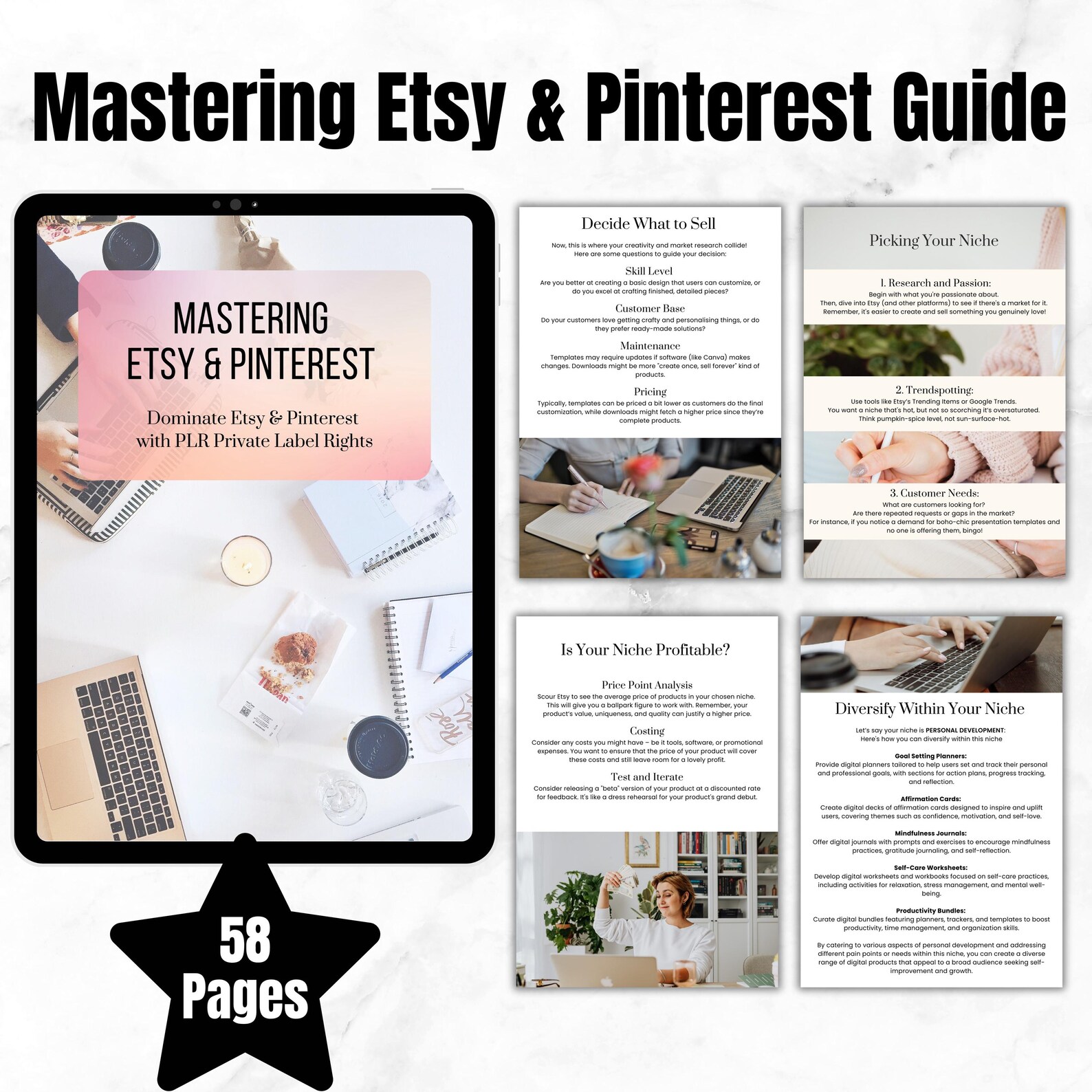 Mastering Etsy and Pinterest Guide With Master Resell Rights ...