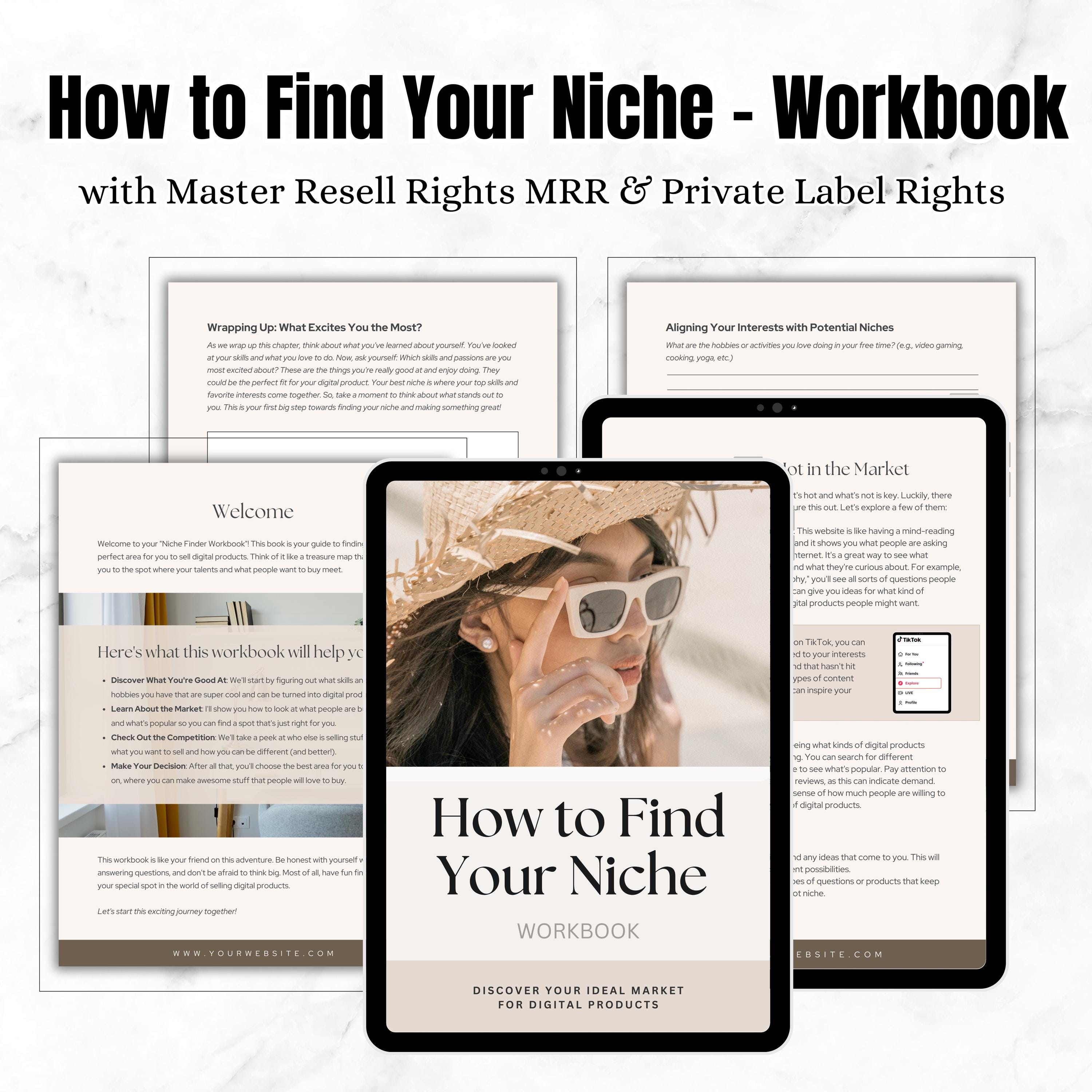 Find Your Niche and Find Your Profitable Niche Workbook, Business ...