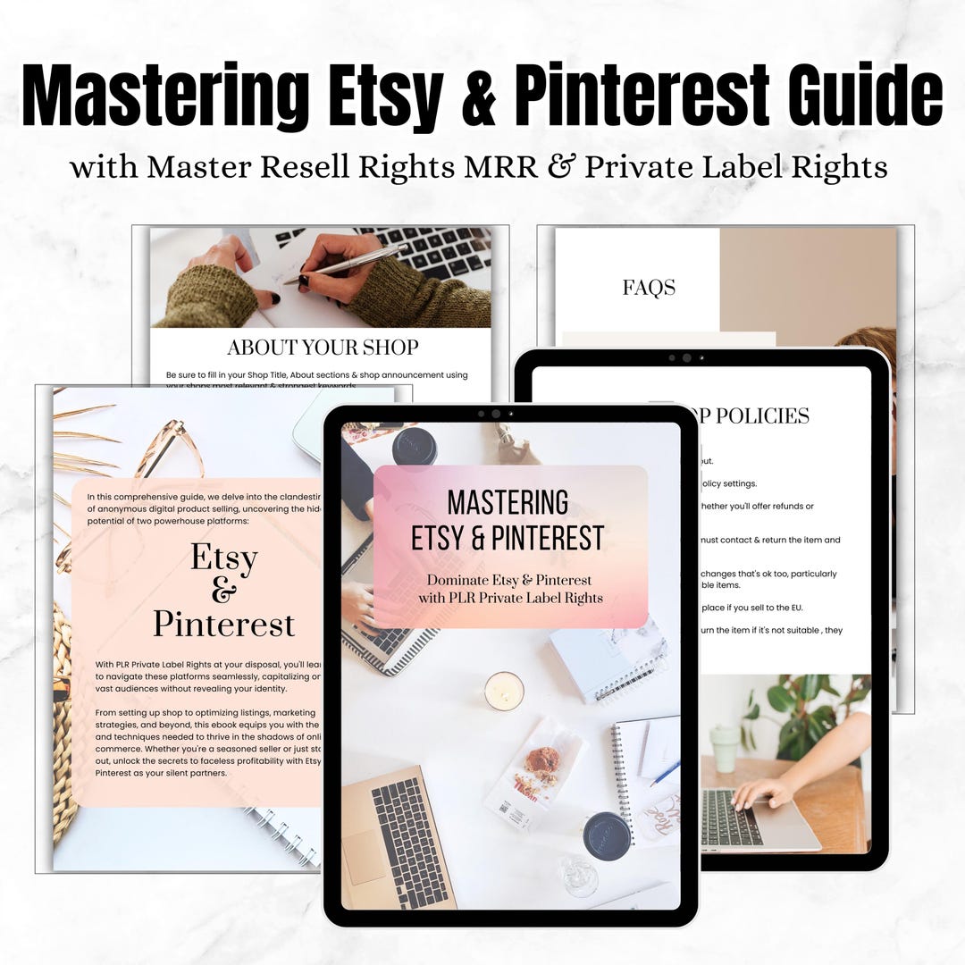 Mastering Etsy and Pinterest Guide With Master Resell Rights | Pinterest Marketing Strategy ...