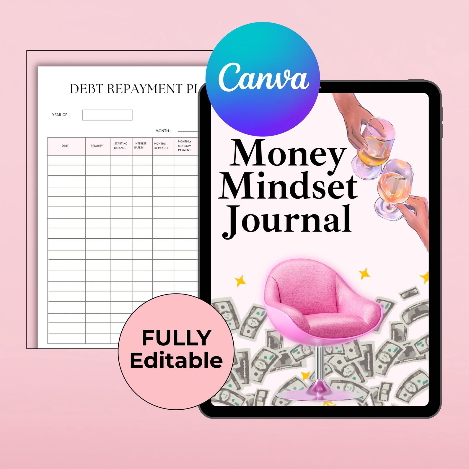 Money Mindset Journal | Financial Abundance Tracker (digital Download ...