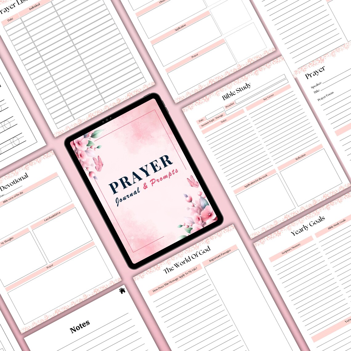 Prayer Journal Printable | Bible Study Guide | Gratitude Journal ...