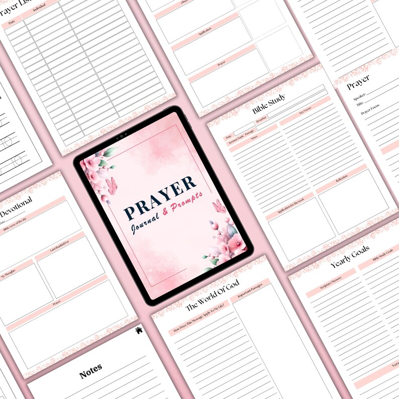 Prayer Journal Printable | Bible Study Guide | Gratitude Journal ...