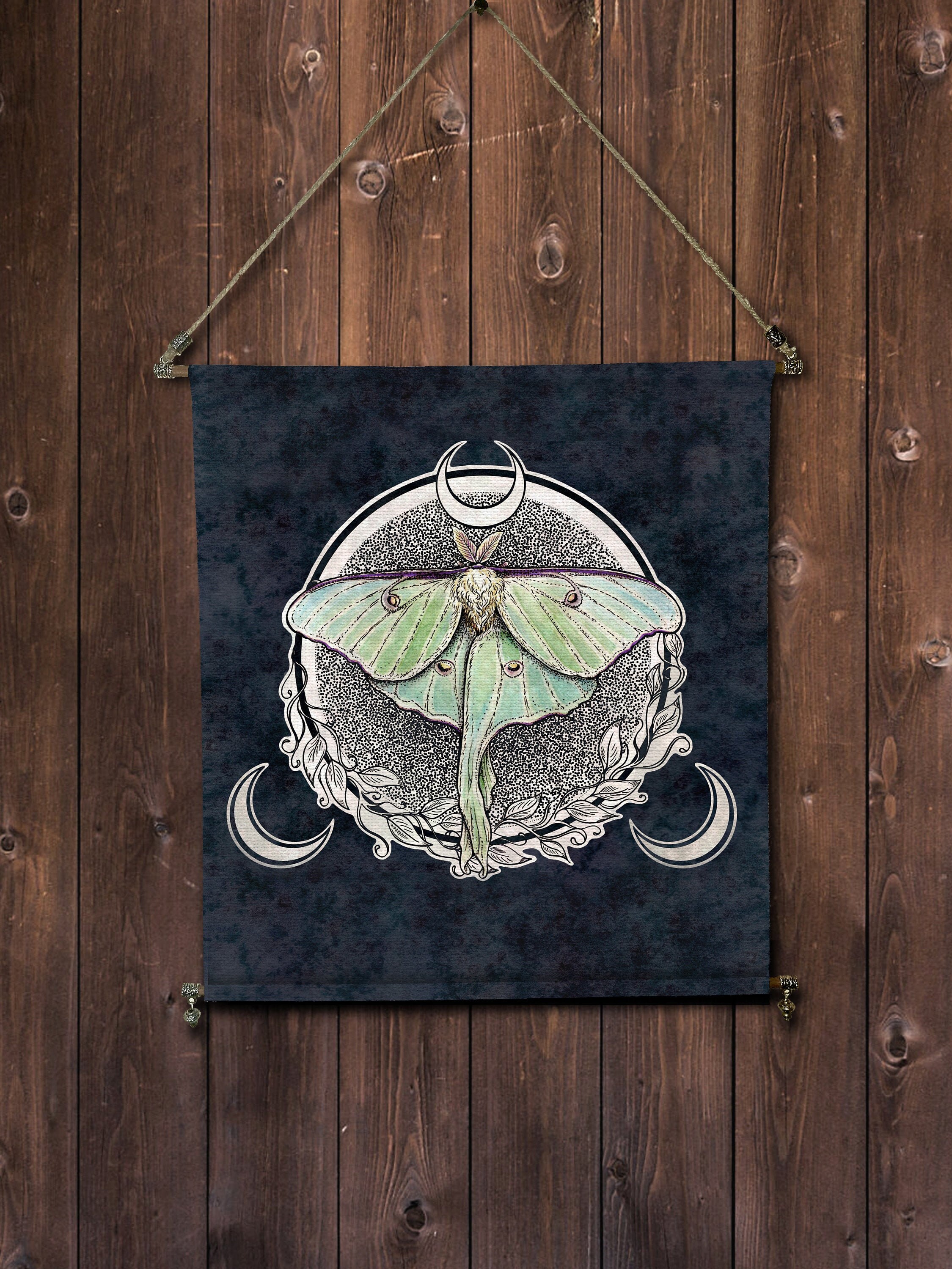 Moon Magic Hanging Tapestry Print Art Canvas Print | Etsy