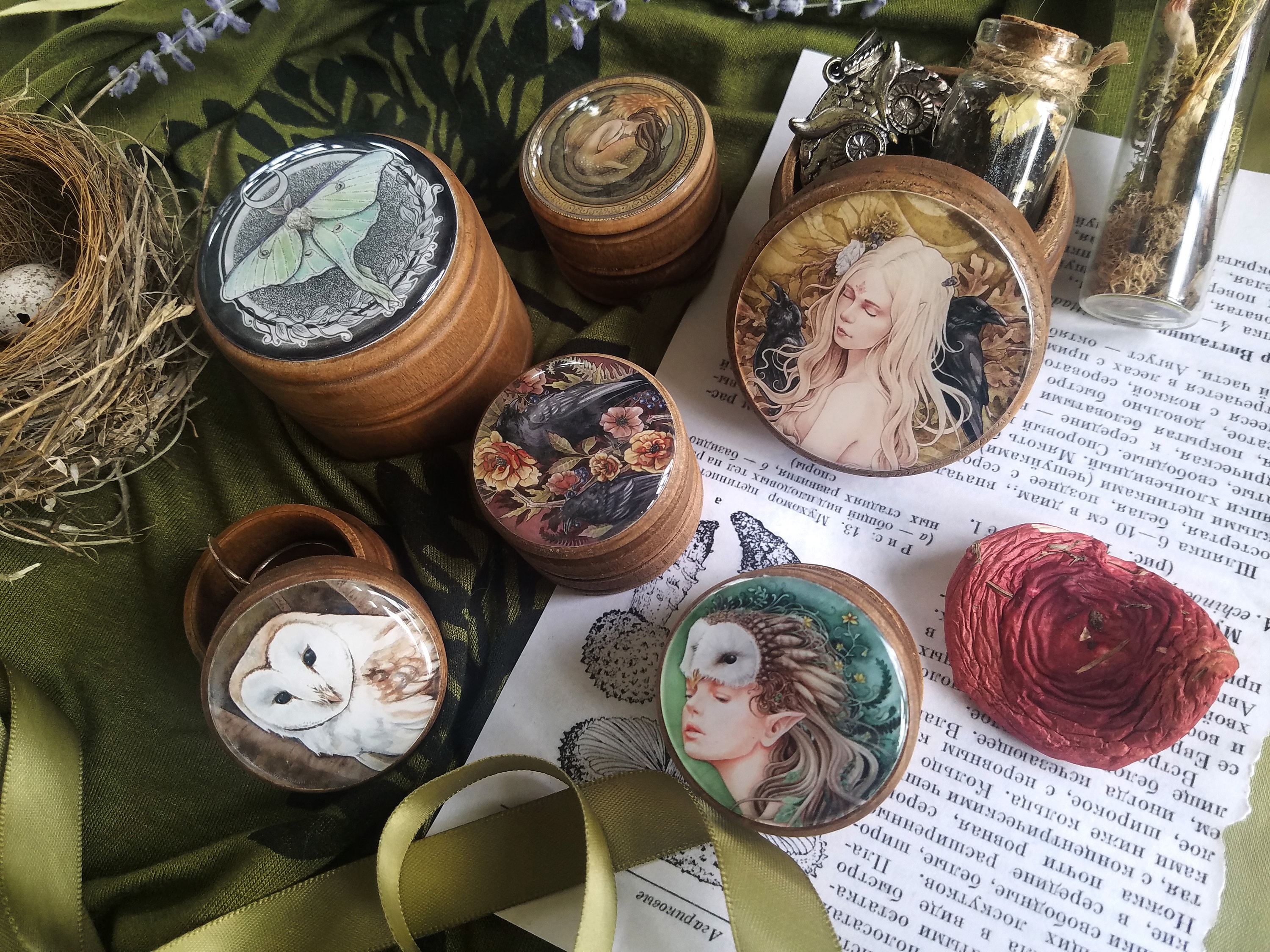 Raven Dream Box Keepsake Trinket Jewelry Crow | Etsy