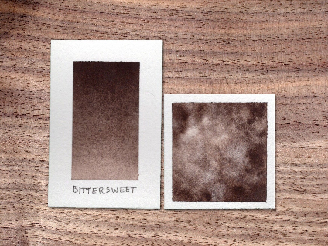 Bittersweet - Cool Umber Brown Handmade Watercolor Paint - Half Pan ...