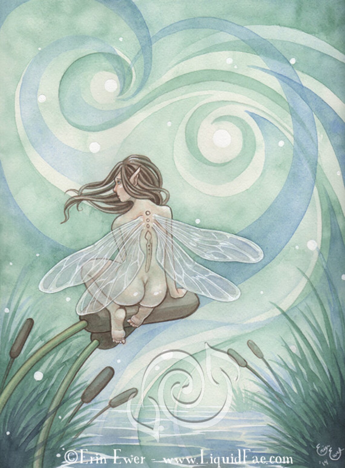 Dragonfly Fairy - Original Watercolor Painting - Fantasy Art - Etsy