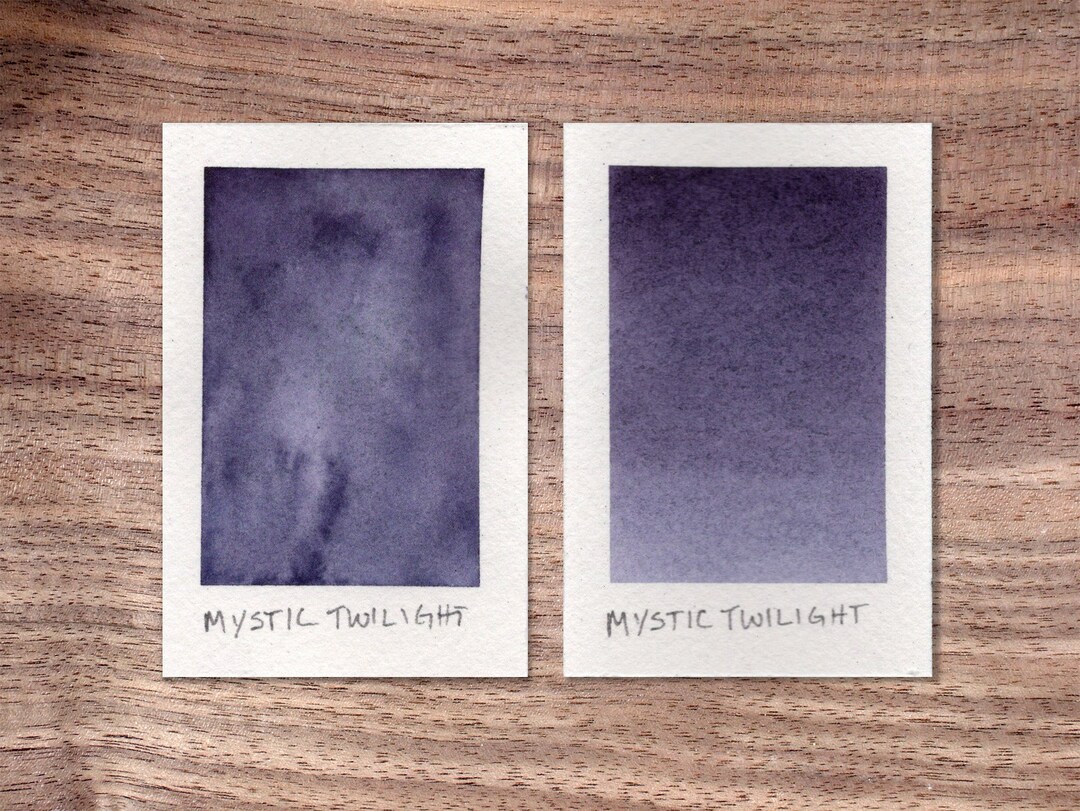 Mystic Twilight - Blue Violet- Handmade Watercolor Paint - Half Pan ...