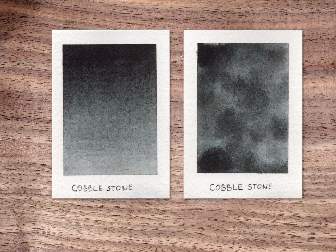 Cobble Stone - Gray Handmade Watercolor Paint - Separating -granulating ...
