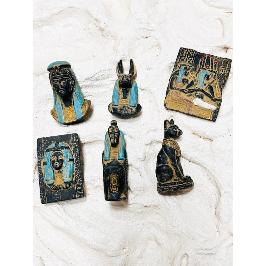Ancient Egypt Museum Magnets - Isis Mural, Wall Art, Nefertiti Bust ...