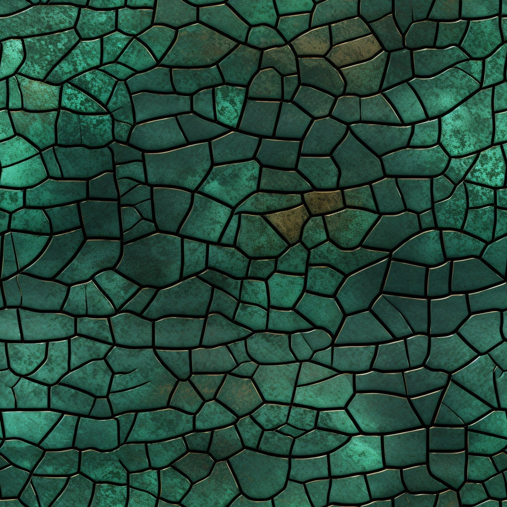 Emerald Cobblestone Digital Paper, Seamless Scrapbook Pattern (digital ...