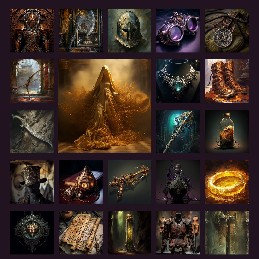 500+ High-quality D&D Item Images | Weapons Armor Potions | TTRPG ...