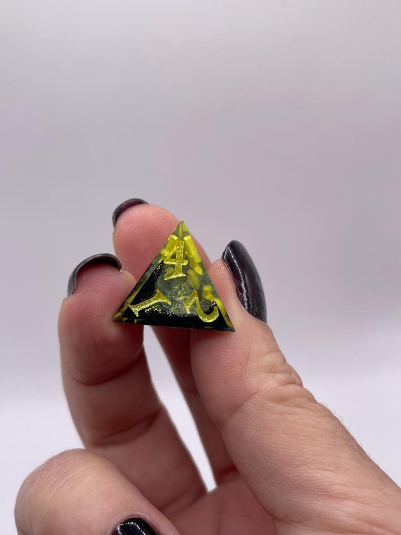 Feywild Trickster D&D Dice Set | Black Obsidian Base With Shadowfell ...
