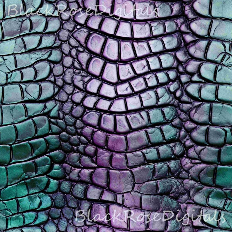 Alexandrite Alligator Skin Digital Paper, Seamless Pattern (digital ...
