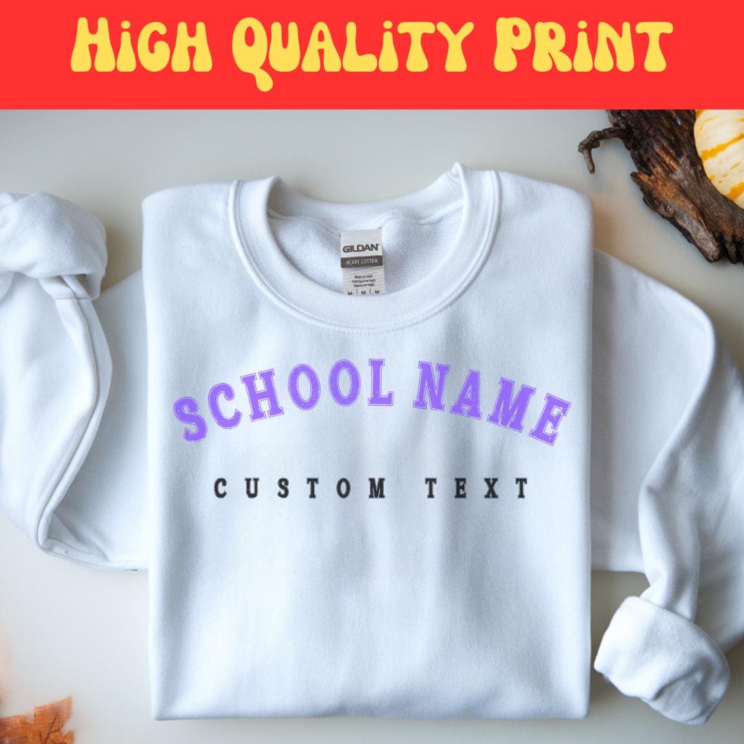 Custom School Sweaters, School Spirit Sweatshirts, Personalized College ...