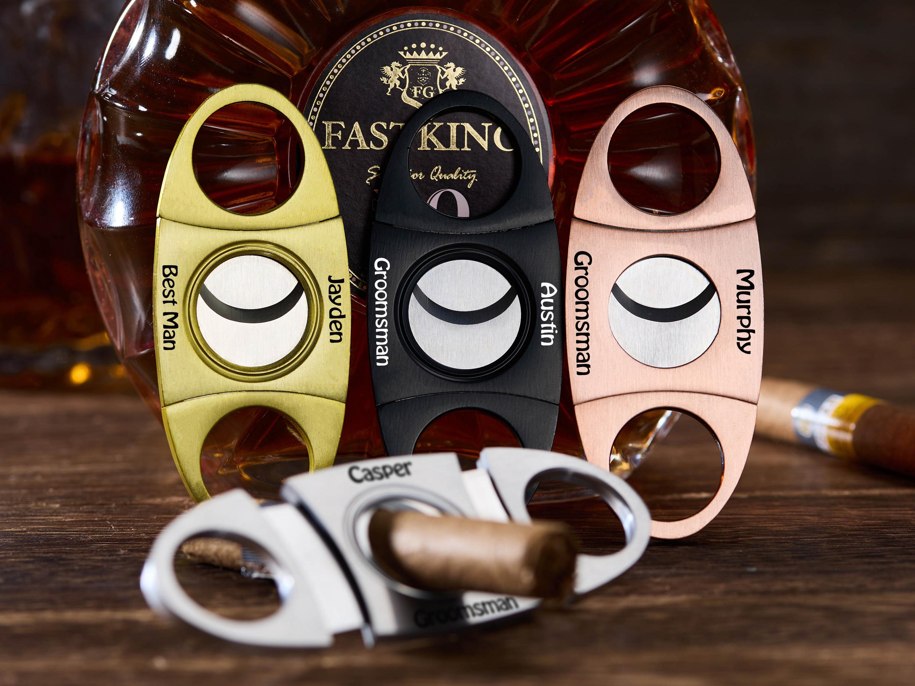 Engraved Cigar Cutter for Men Gift for Groomsman Personalized Cigar ...