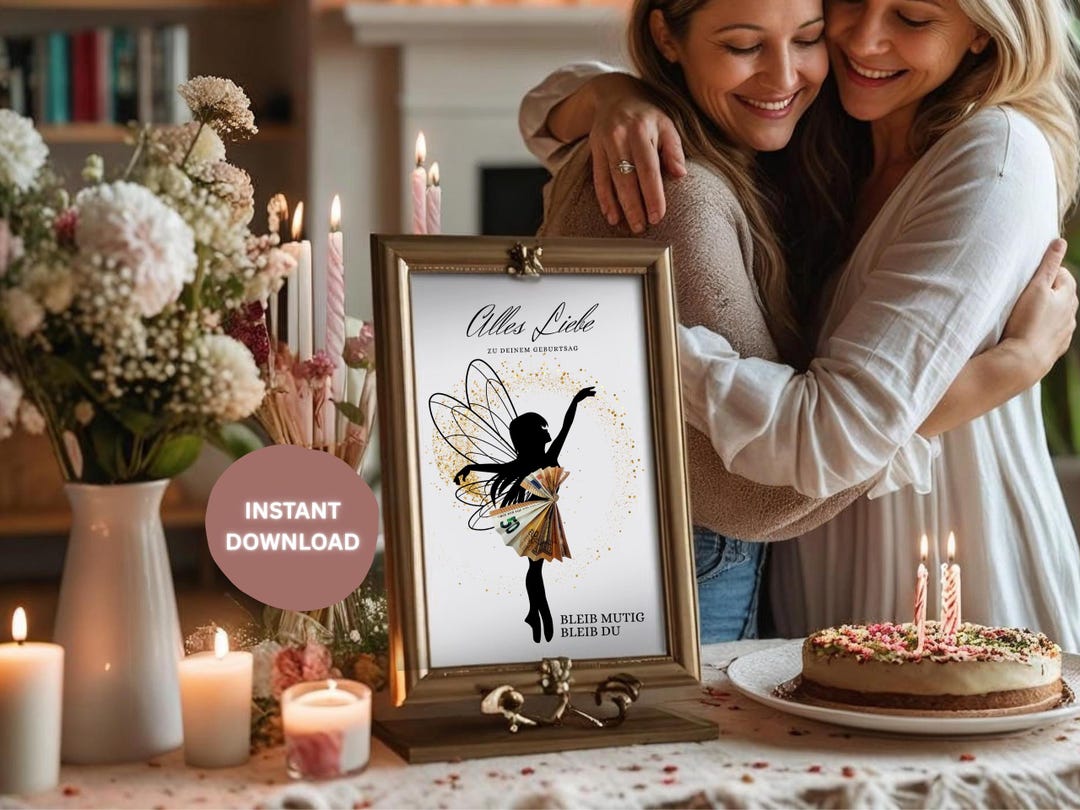 Printable Birthday Card: A4 Money Gift Card (PDF Download) - Etsy