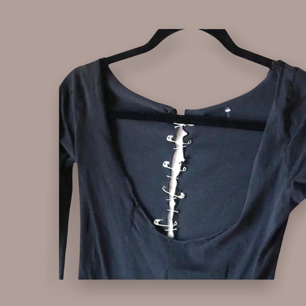 Punk Safety Pin Shirt - Etsy