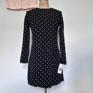 Black and White Polka Dot Shirt Dress Mini - Etsy UK