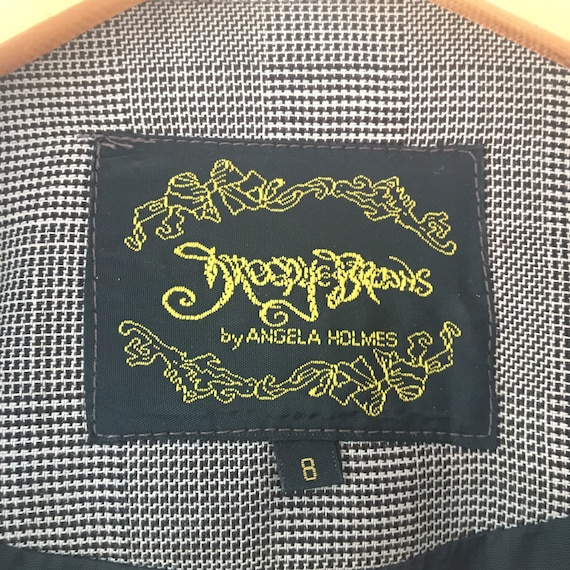 Droopy & Browns Blazer | 80s vintage Angela Holmes 40… - Gem