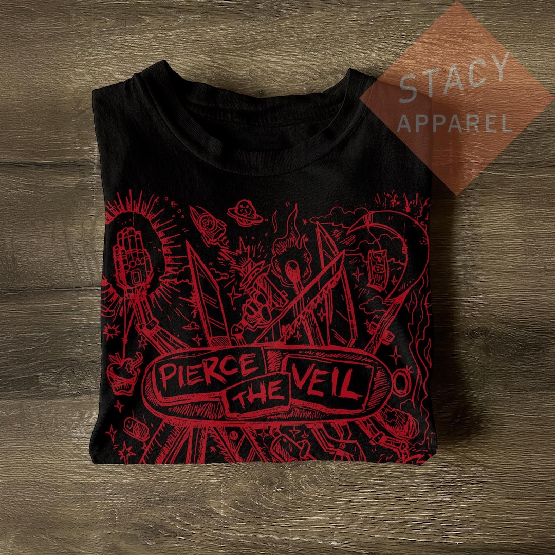 Limited Pierce the Veil Heavy Cotton T-shirt - PTV Band Misadventures ...