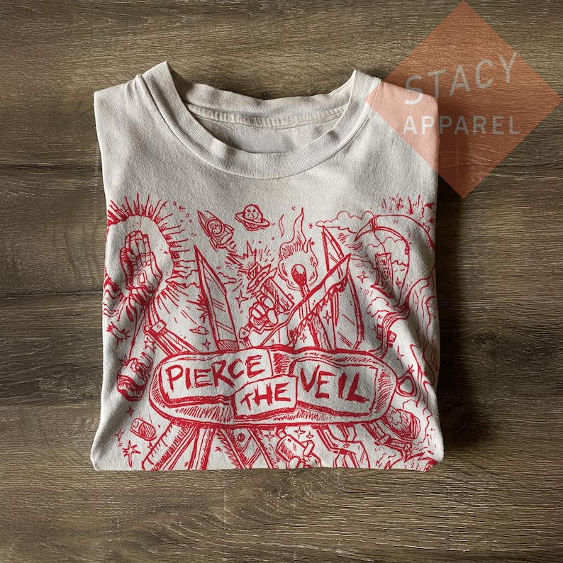 Limited Pierce the Veil Heavy Cotton T-shirt - PTV Band Misadventures ...