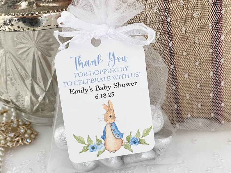 Peter Rabbit Baby Shower Favor Bags Thank You Gift Bags for - Etsy
