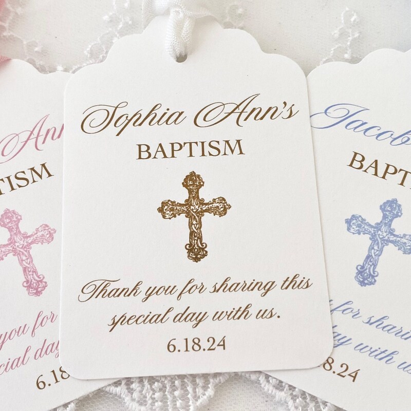 Baptism Tag - Etsy