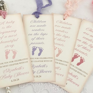 Baby Shower Bookmarks Favors, Gender Neutral Baby Shower Favors, Baby ...