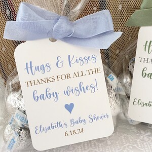 Hershey Kisses Baby Wishes Favors Bags, Hugs and Kisses Gender Neutral ...