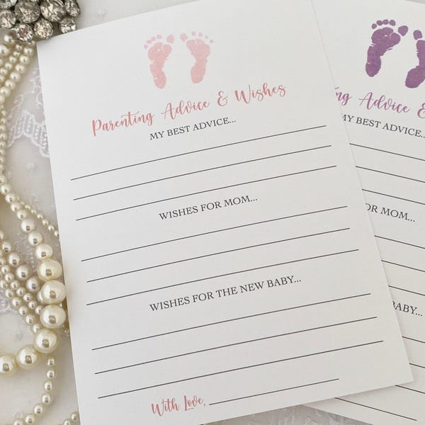 New Mom Advice Card - Etsy