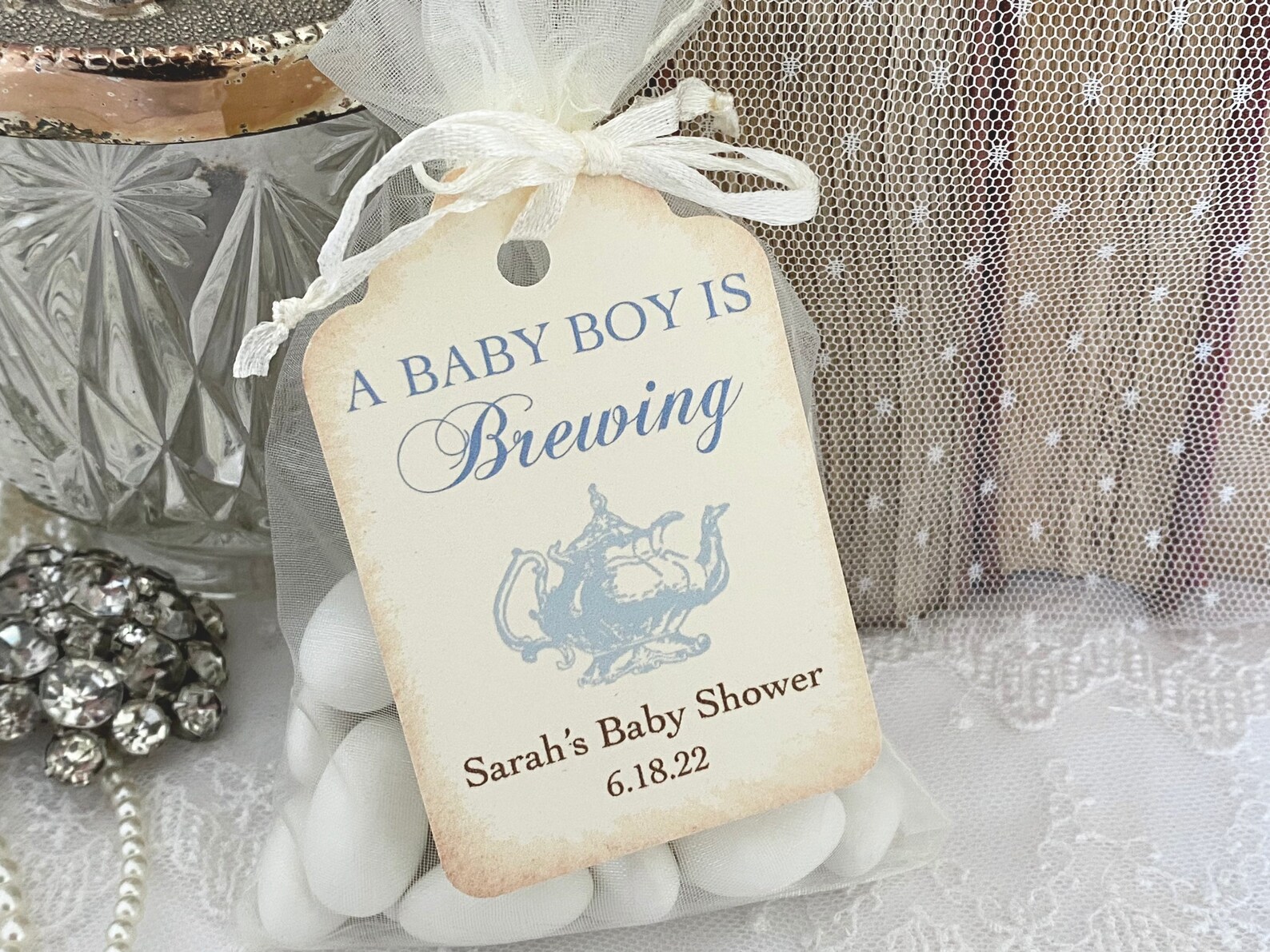 Boy Baby Shower Tea Party Favors Boy Tea Party Baby Shower - Etsy