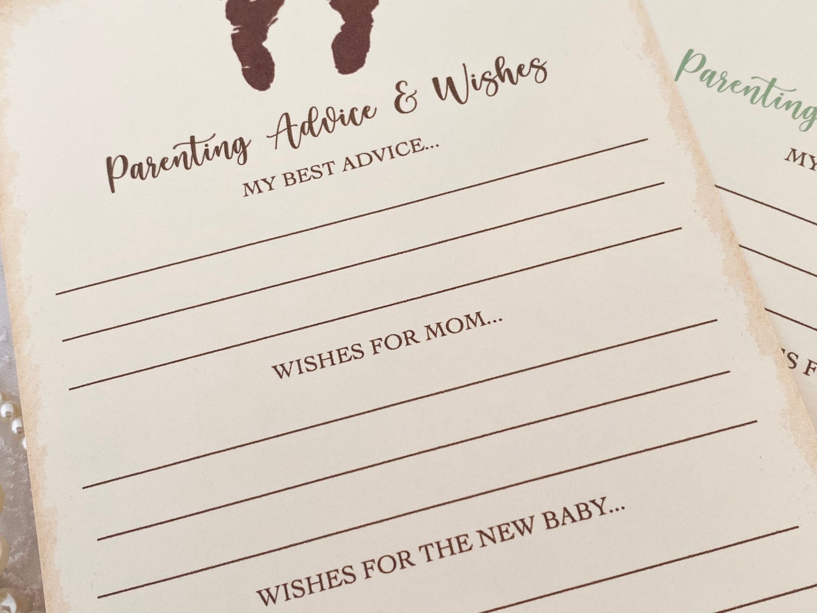 Baby Advice Cards Parenting Advice Baby Shower Carriage - Etsy