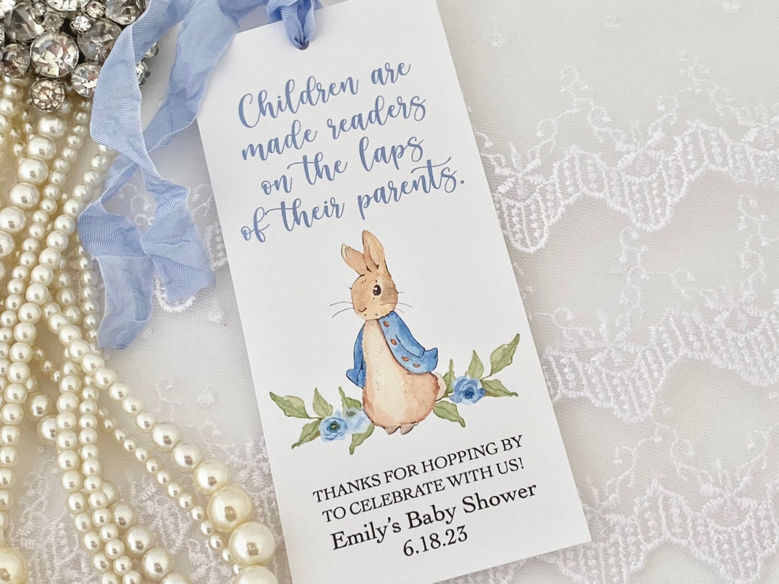 Peter Rabbit Bookmarks Peter Rabbit Baby Shower Favors - Etsy