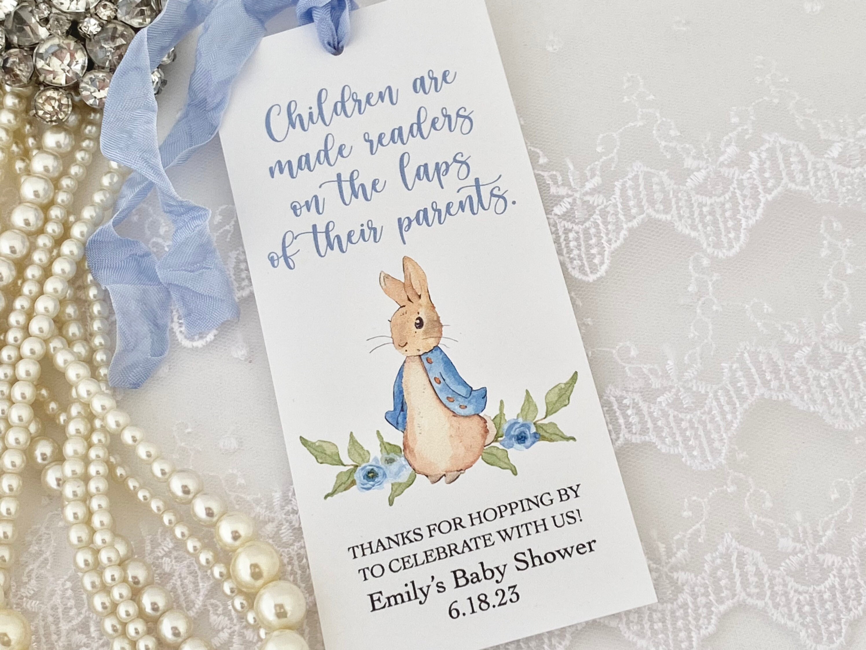 Peter Rabbit Bookmarks Peter Rabbit Baby Shower Favors - Etsy