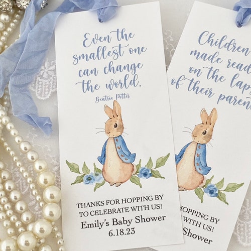 Peter Rabbit Bookmarks Peter Rabbit Baby Shower Favors - Etsy