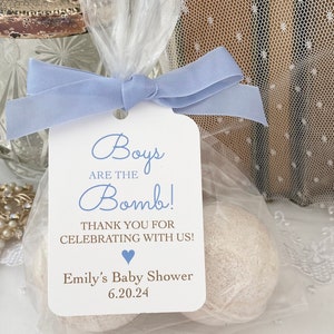 Baby Boy Bath Bomb Favor Bags, Boys Are the Bomb Favor Bags, Baby ...