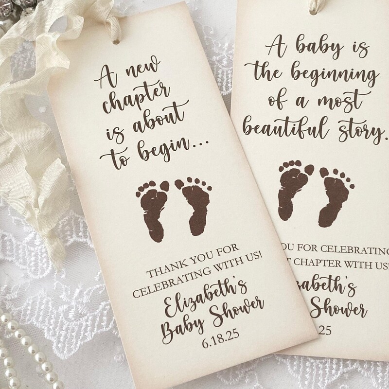 Baby Shower Bookmark - Etsy