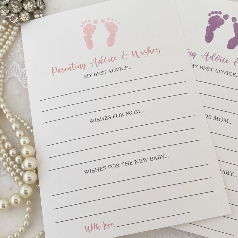 Baby Advice Cards - Etsy