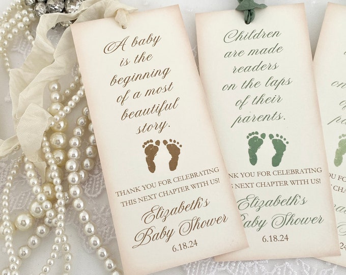 Set of 8 Wishes for Baby Bookmarks With Children Book Quotes on ...