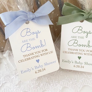 Baby Boy Bath Bomb Favor Bags, Boys Are the Bomb Favor Bags, Baby ...