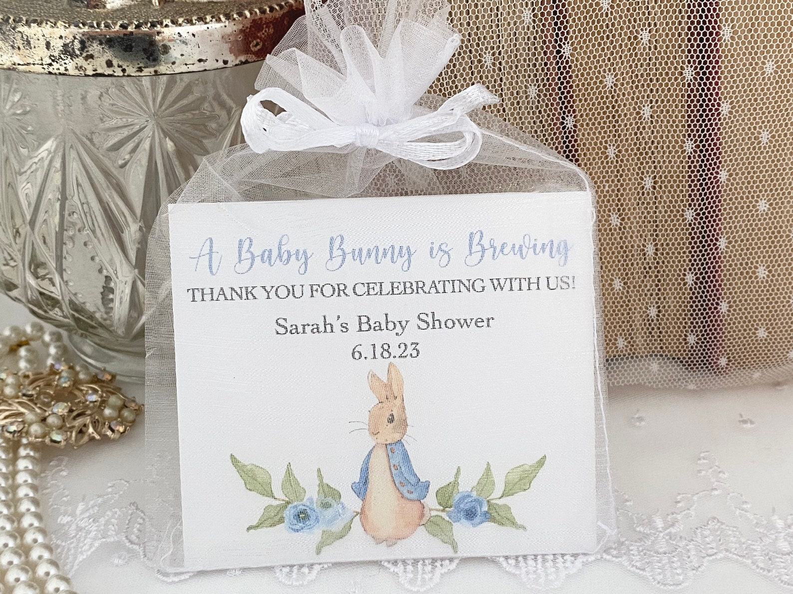Peter Rabbit Baby Shower Tea Party Favors Boy Bunny Rabbit - Etsy
